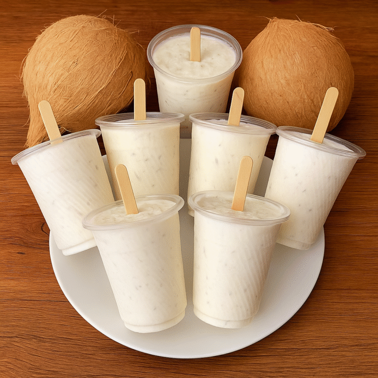 Helado de Coco Casero: Refrescante, Cremoso y Natural